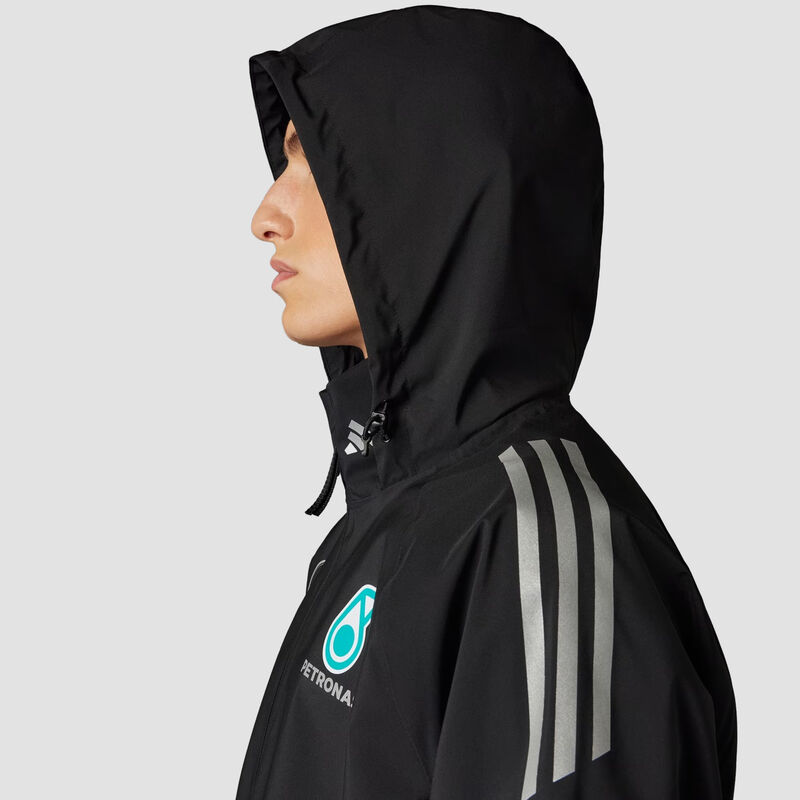 adidas 2025 Team Mechanic's Rain Jacket - Mercedes-AMG F1 | Fuel For Fans
