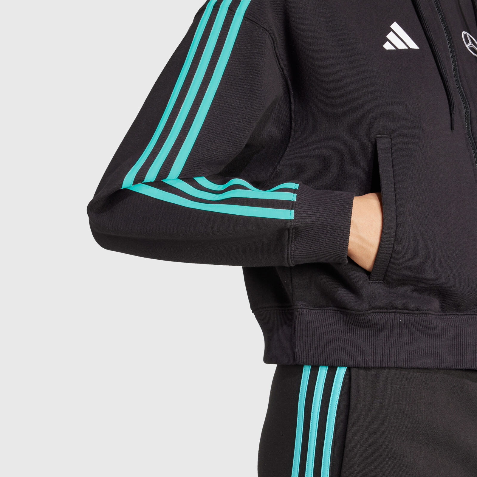 Women's adidas DNA Zip Hoodie - Mercedes-AMG F1 | Fuel For Fans