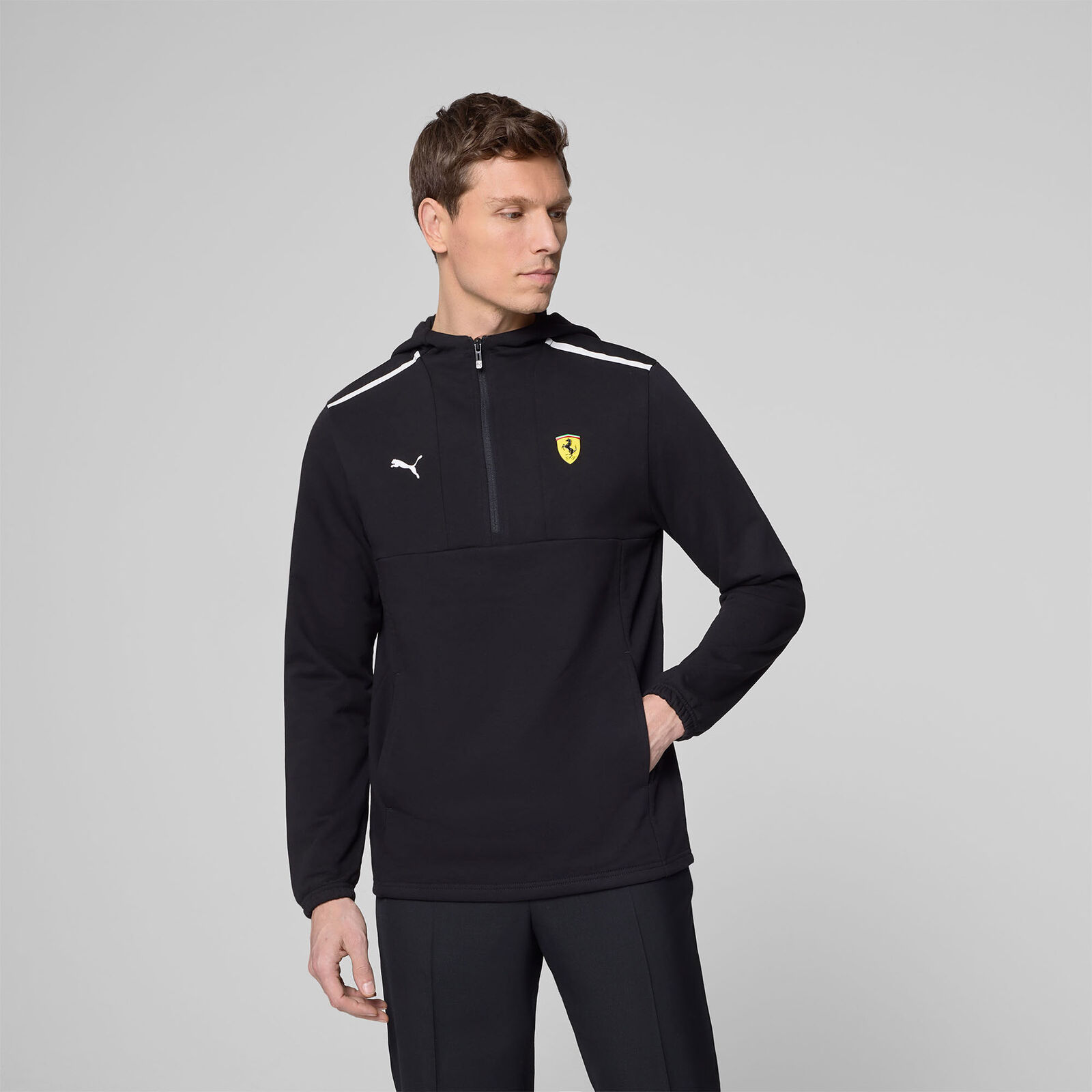 PUMA 1/4 Zip Hoodie - Scuderia Ferrari F1 | Fuel For Fans