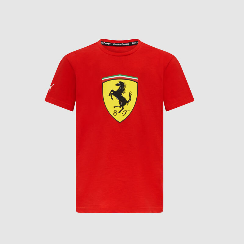 Kids Shield T-shirt - Scuderia Ferrari F1 | Fuel For Fans