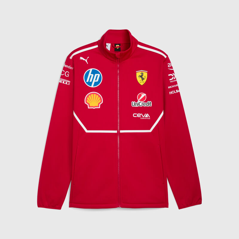 PUMA 2025 Team Softshell Jacket - Scuderia Ferrari F1 | Fuel For Fans