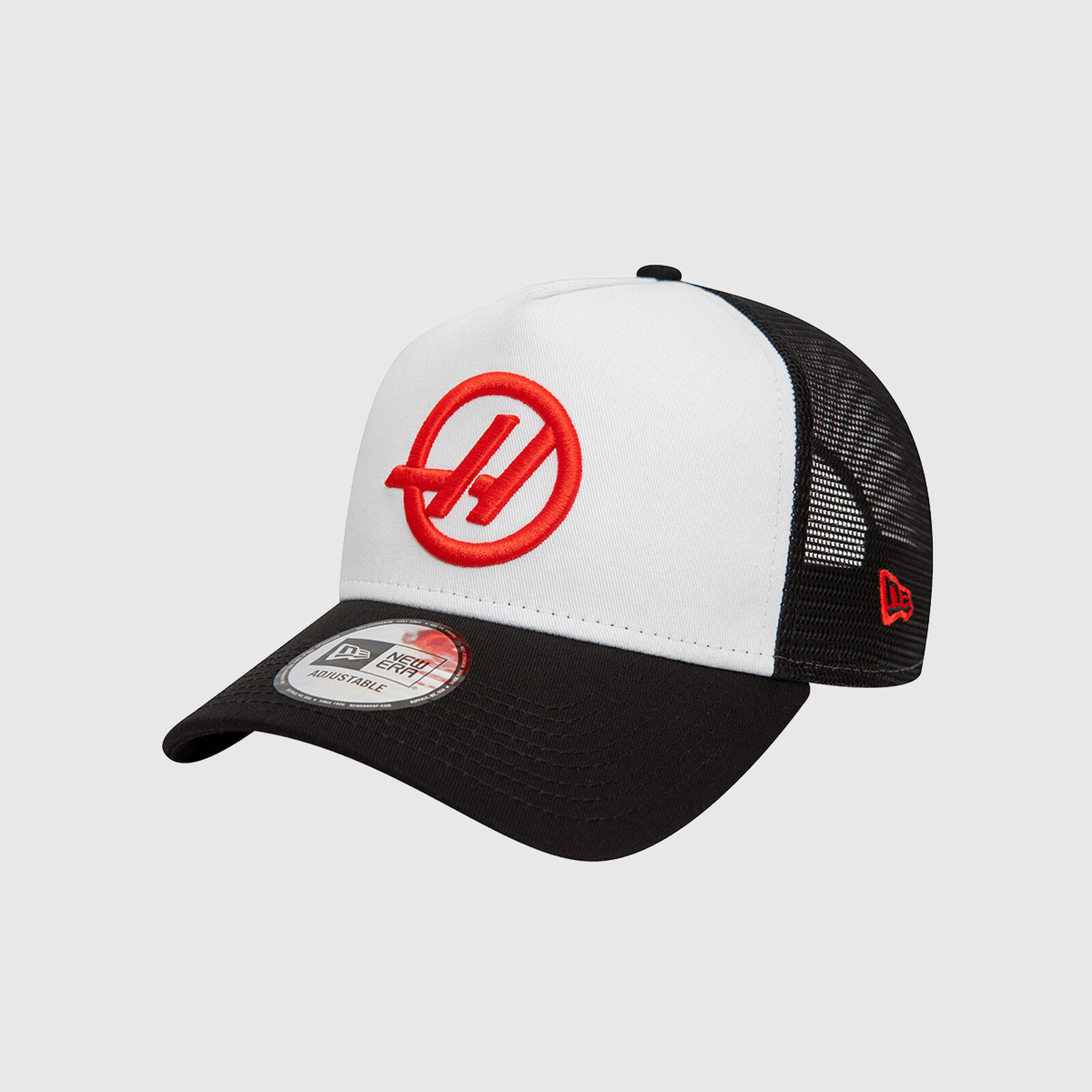 2024 Team New Era E-Frame Trucker Cap - Haas F1 Team | Fuel For Fans