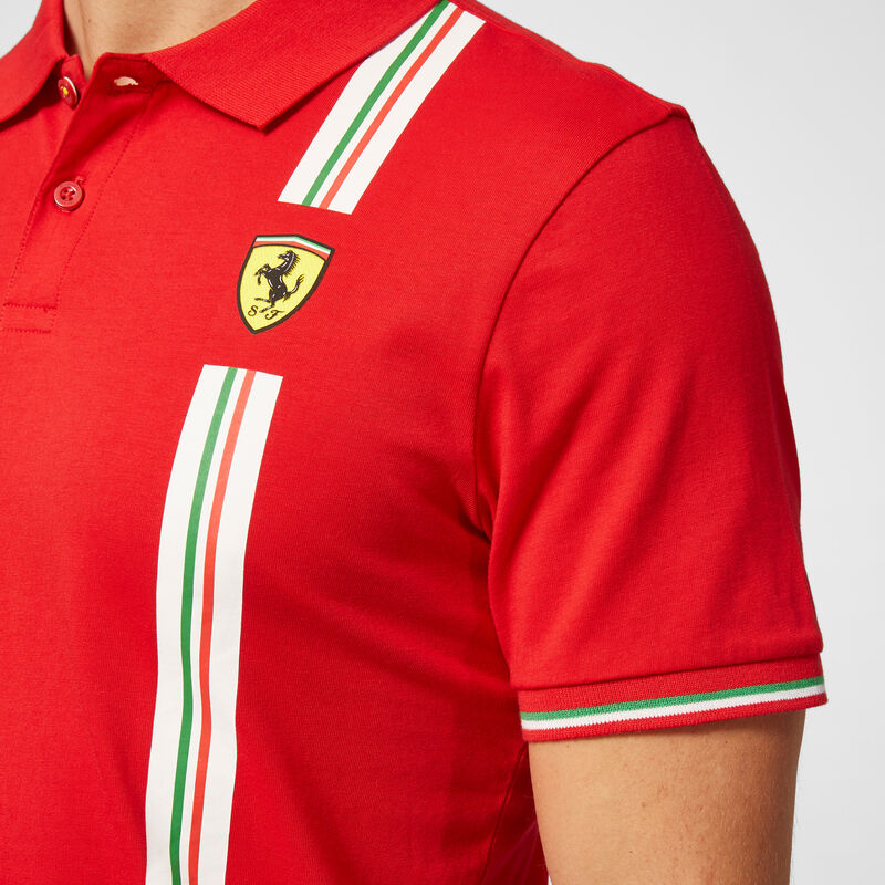 Polo con bandera italiana - Scuderia Ferrari Formula 1 | Fuel For Fans