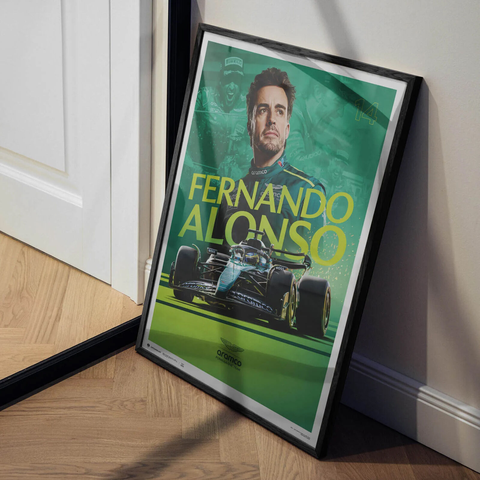 Fernando Alonso 2024 Poster - Aston Martin F1 Team | Fuel For Fans