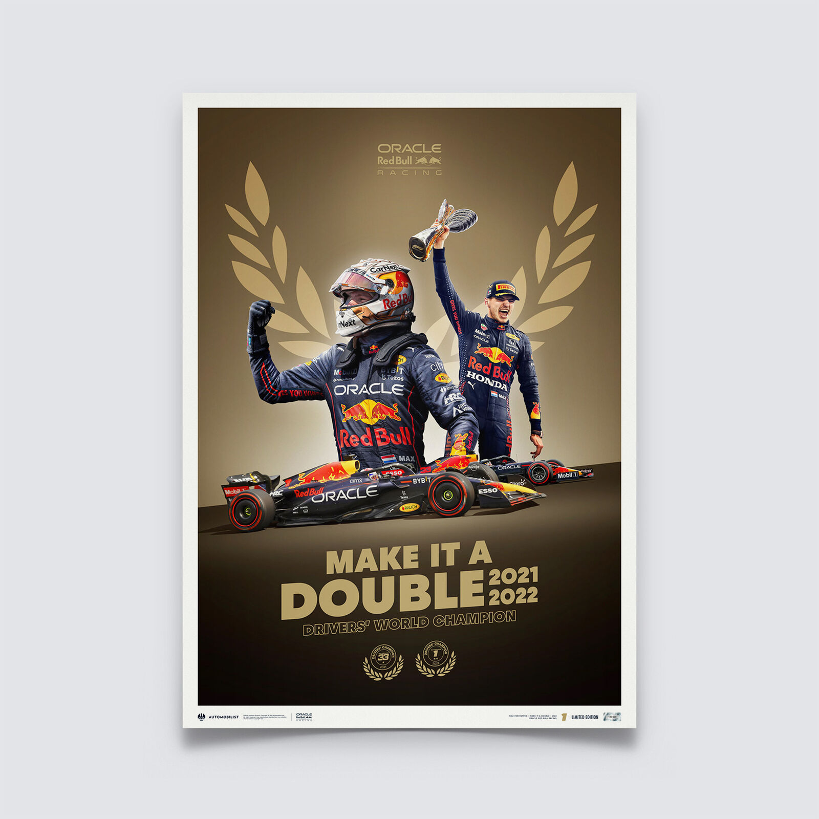 Max Verstappen 2022 F1 Championship Poster - Red Bull Racing | Fuel For ...