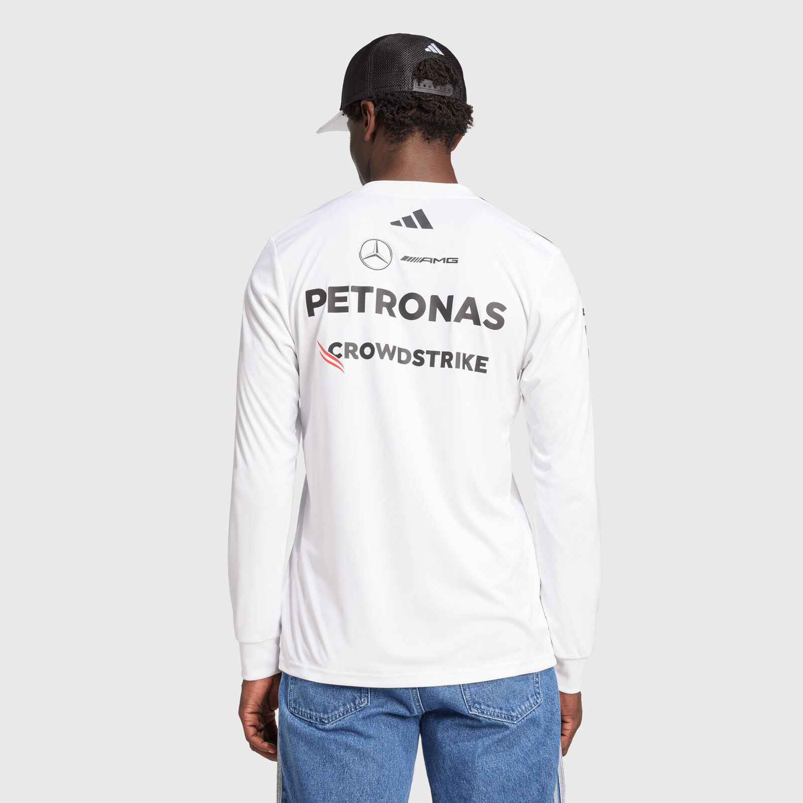 adidas 2025 Long Sleeve Driver T-shirt - Mercedes-AMG F1 | Fuel For Fans