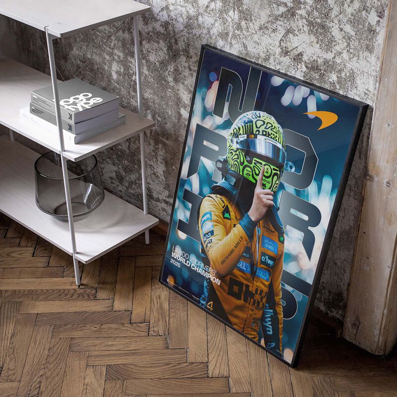 2025 Lando Norris Drivers’ World Champion Póster oficial - McLaren F1 ...