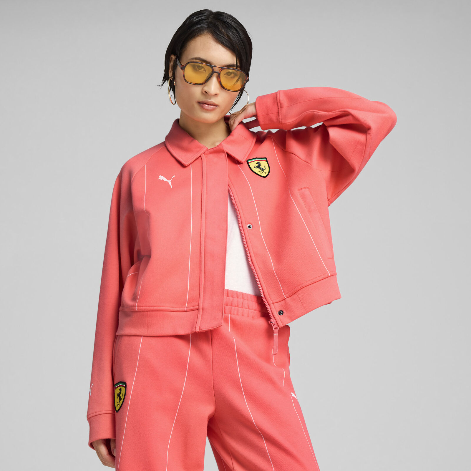 Women's PUMA LS Race Jacket - Scuderia Ferrari F1 | Fuel For Fans