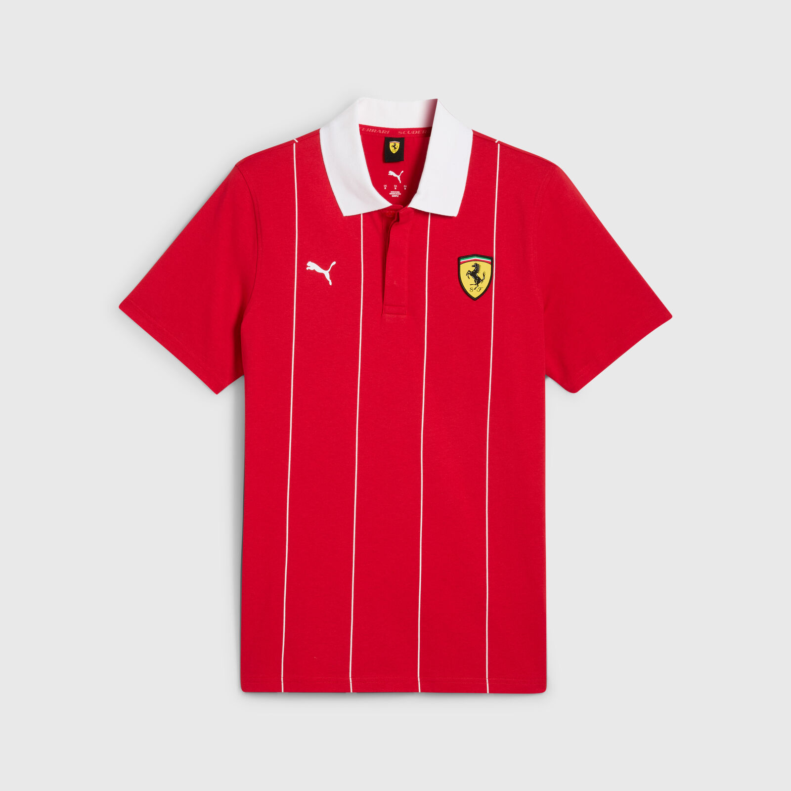 PUMA LS Race Jacquard Polo - Scuderia Ferrari F1 | Fuel For Fans