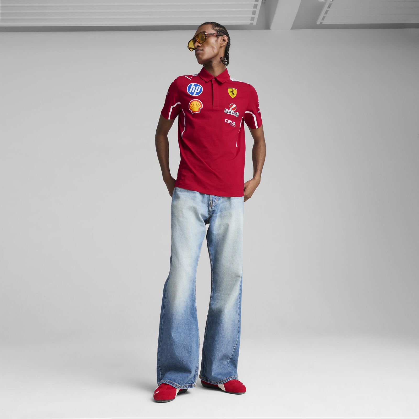 PUMA Team-Poloshirt 2025 - Scuderia Ferrari F1 | Fuel For Fans