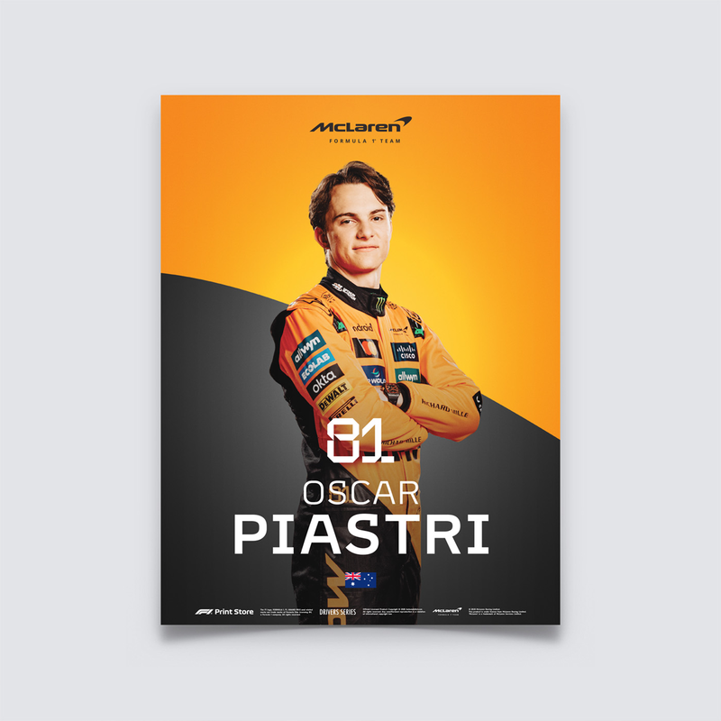 2025 Oscar Piastri Driver Poster - McLaren F1 | Fuel For Fans