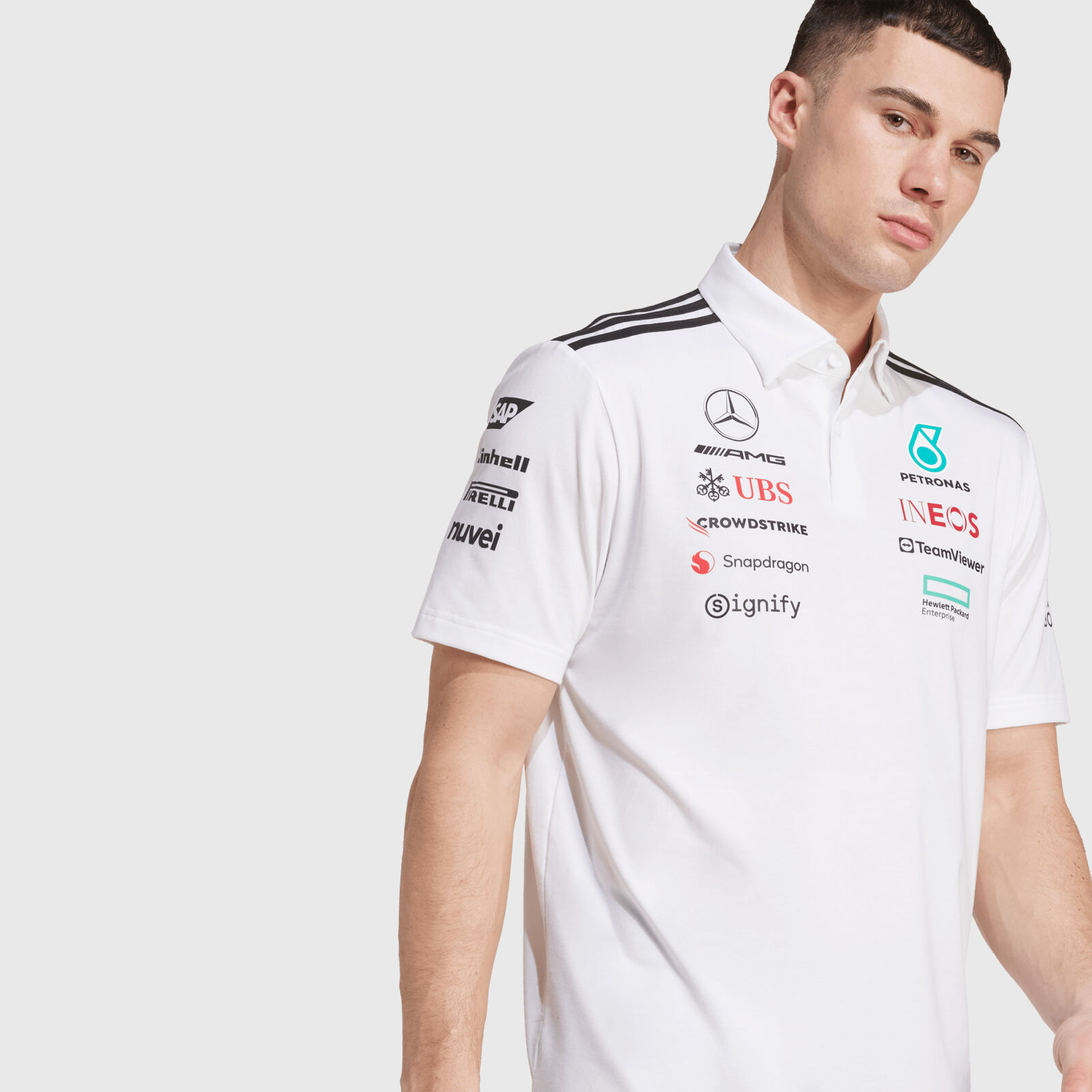 adidas 2025 Team Polo - Mercedes-AMG F1 | Fuel For Fans