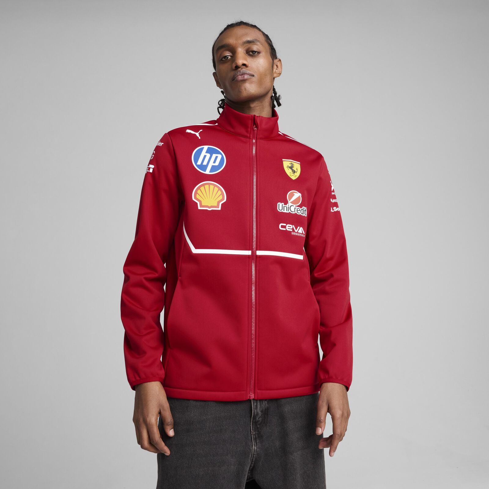 PUMA 2025 Team Softshell Jacket - Scuderia Ferrari F1 | Fuel For Fans