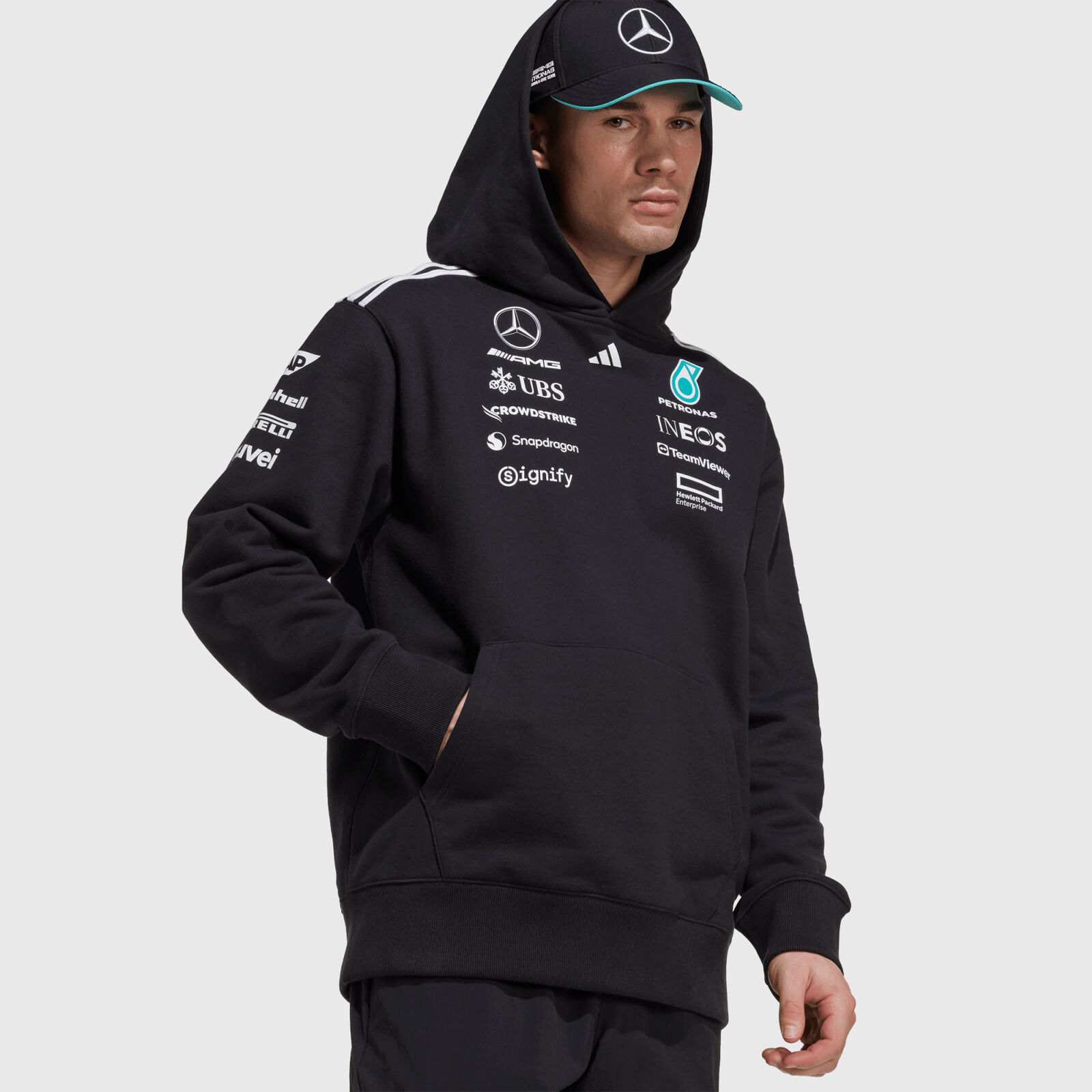 adidas Sudadera con capucha 2025 Team - Mercedes-AMG F1 | Fuel For Fans