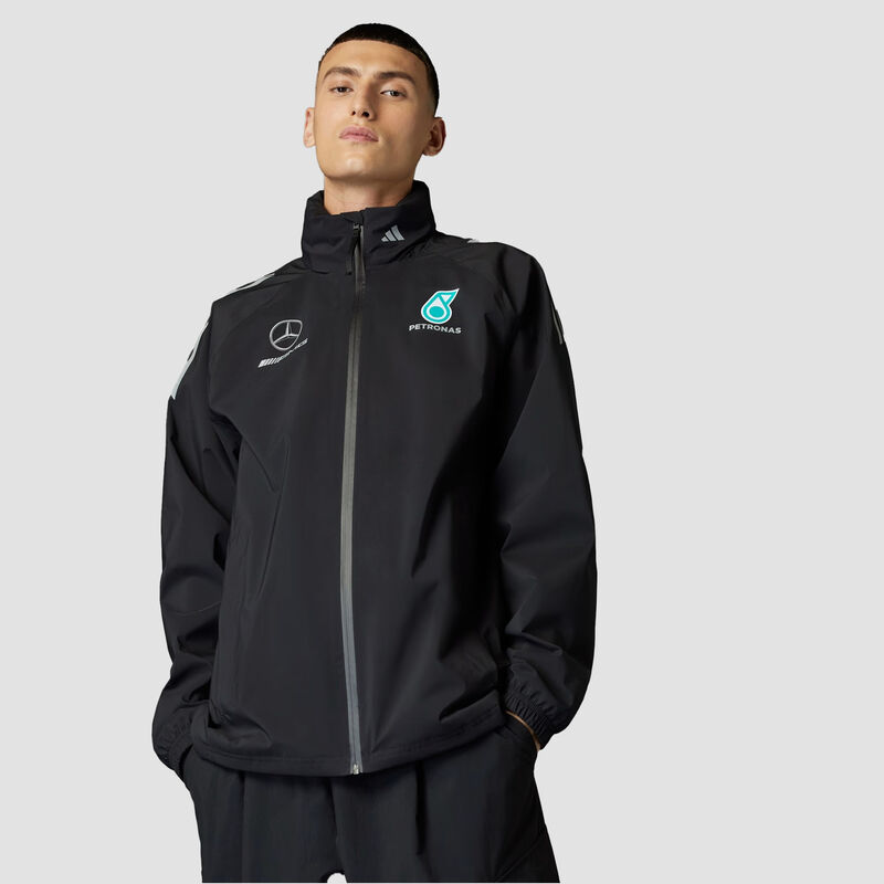 adidas 2025 Team Mechanic's Rain Jacket - Mercedes-AMG F1 | Fuel For Fans