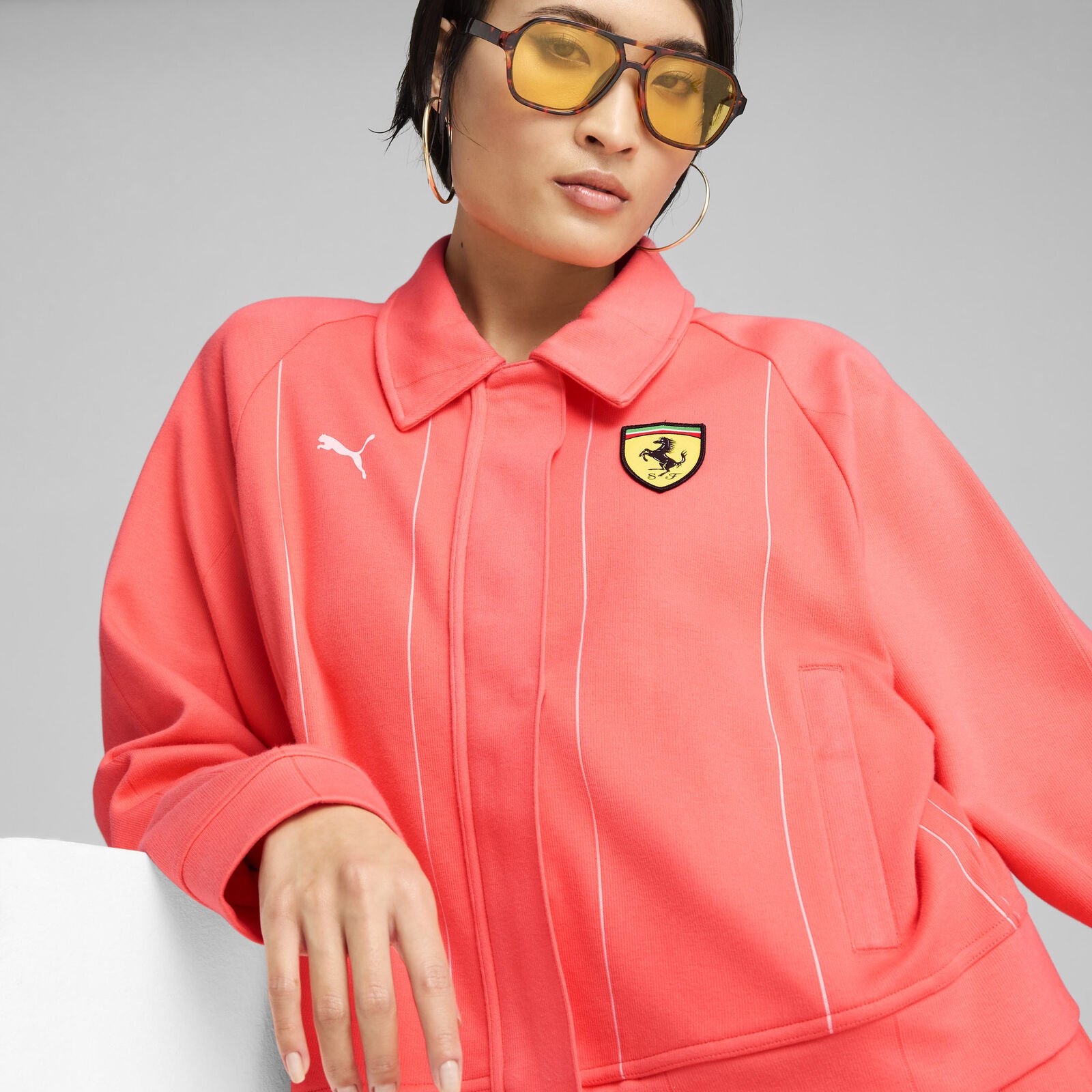Women's PUMA LS Race Jacket - Scuderia Ferrari F1 | Fuel For Fans