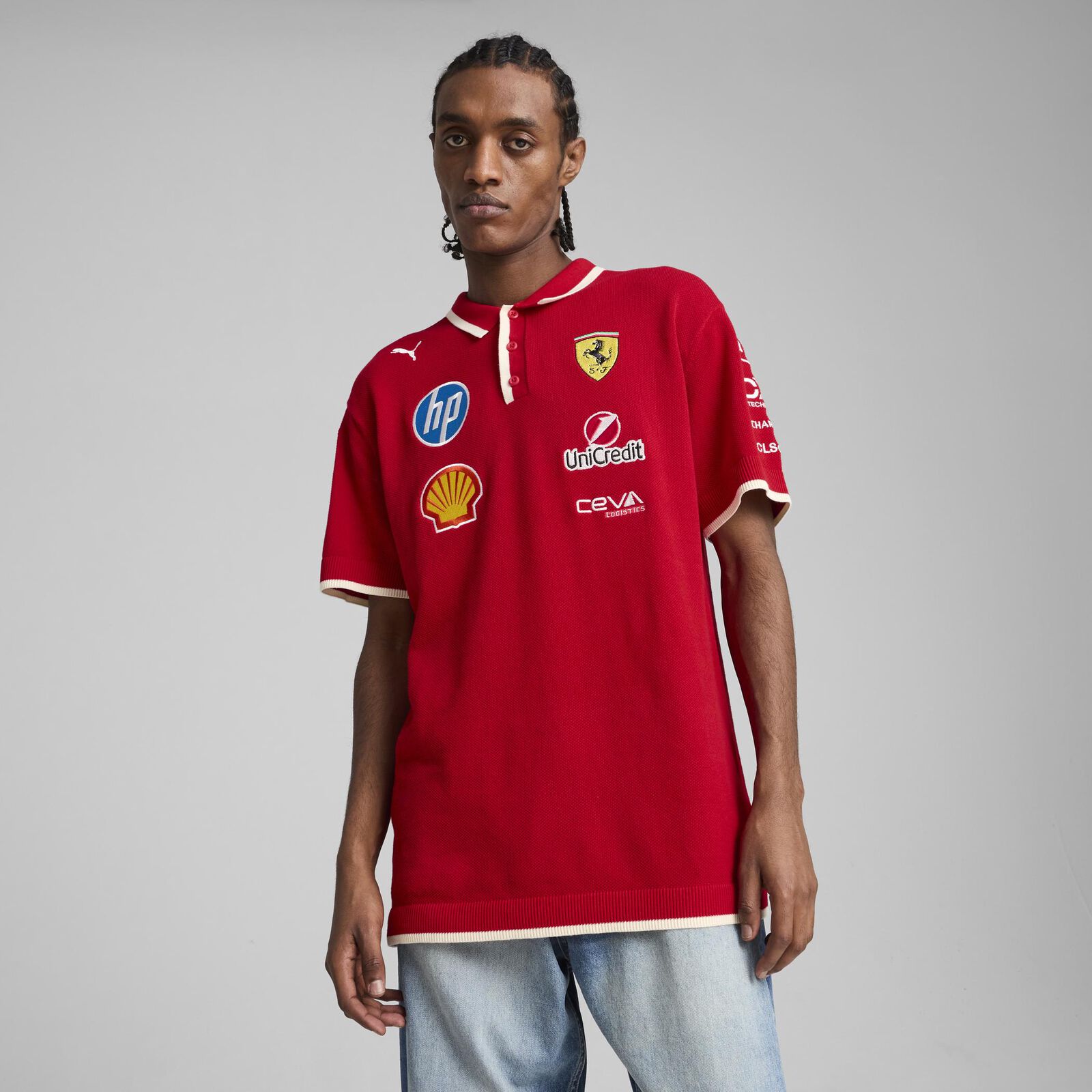 PUMA 2025 China GP Team Polo - Scuderia Ferrari F1 | Fuel For Fans