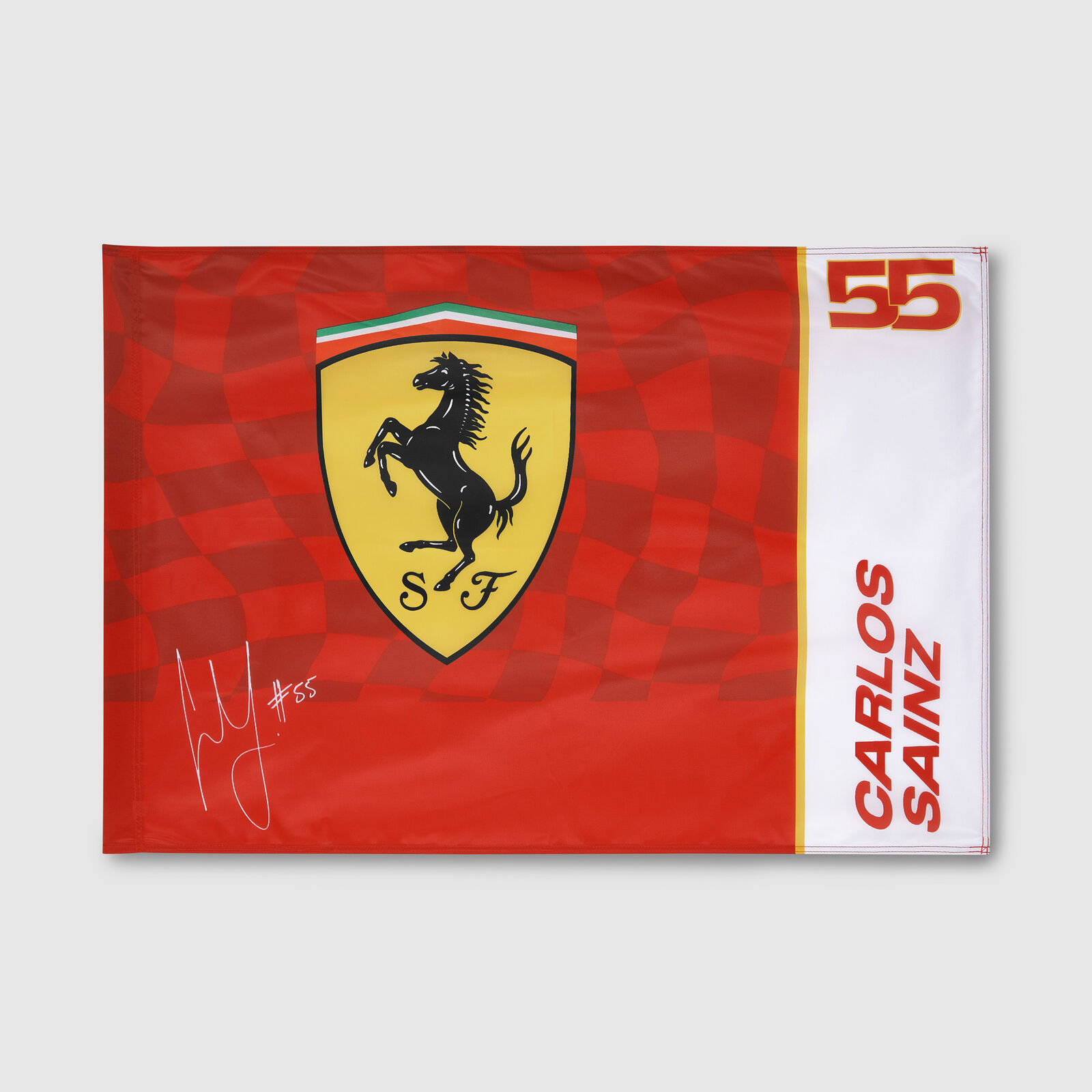 Carlos Sainz 55 Flag - Scuderia Ferrari F1 | Fuel For Fans