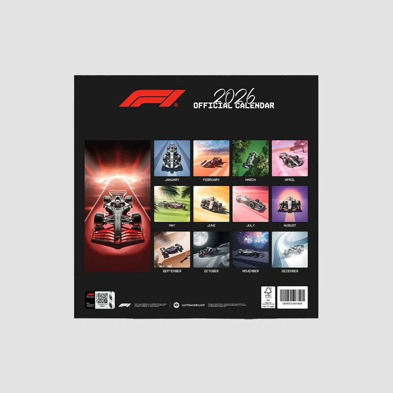 2026 Official Calendar - F1 Collection | Fuel For Fans