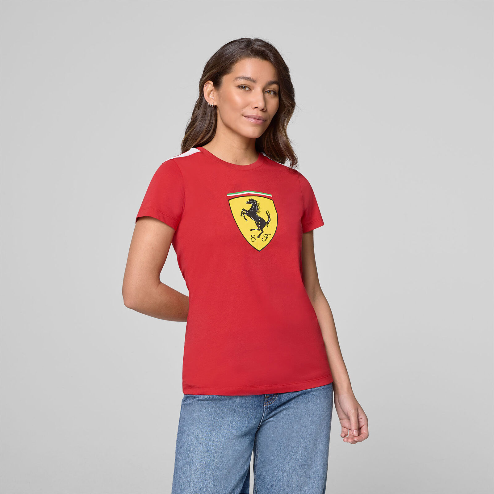 Women's PUMA Shield T-shirt - Scuderia Ferrari F1 | Fuel For Fans