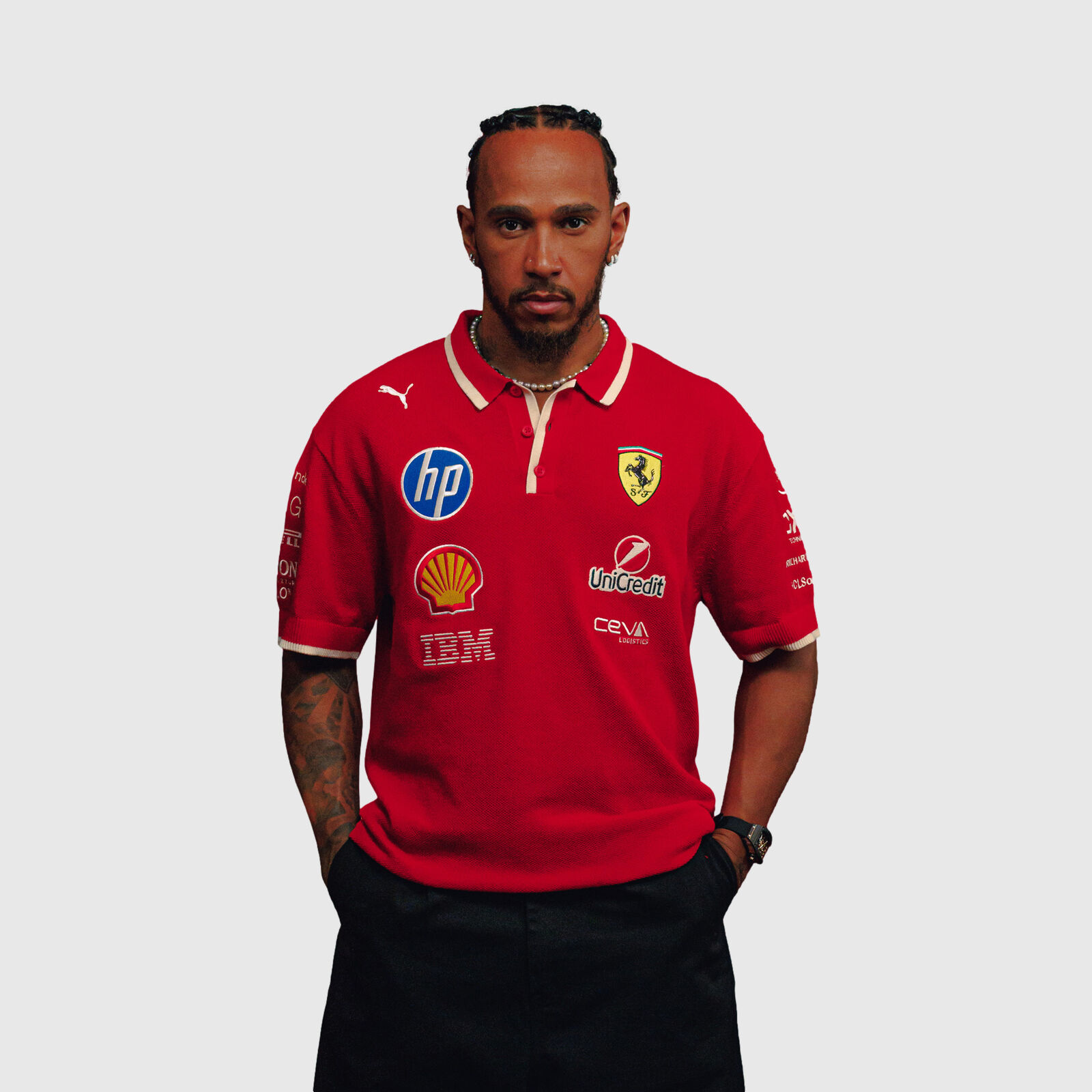 PUMA 2025 China GP Team Polo - Scuderia Ferrari F1 | Fuel For Fans