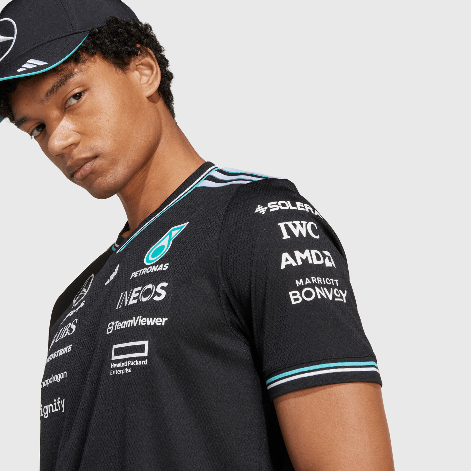 adidas 2025 Authentic Driver T-shirt - Mercedes-AMG F1 | Fuel For Fans