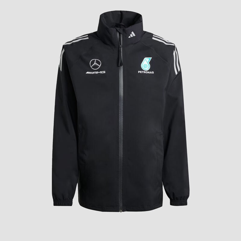 adidas 2025 Team Mechanic's Rain Jacket - Mercedes-AMG F1 | Fuel For Fans