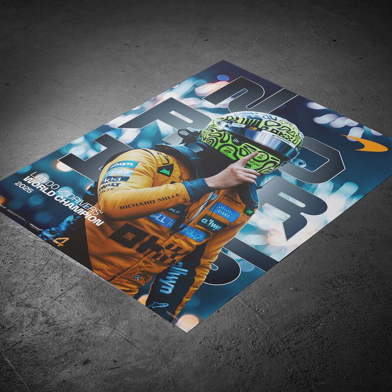 2025 Lando Norris Drivers’ World Champion Offizielles Poster - McLaren ...